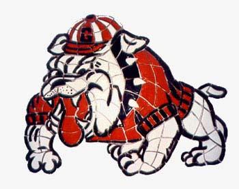 Georgia Bull Dog – Ceramic Mosaic Art