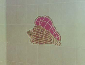Shower Inlay - Conch Shell – Ceramic Mosaic Art
