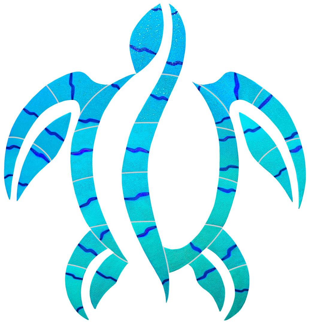 Fusion Island Turtle Swimming Pool Mosaic | Ceramic Mosaic Art ...