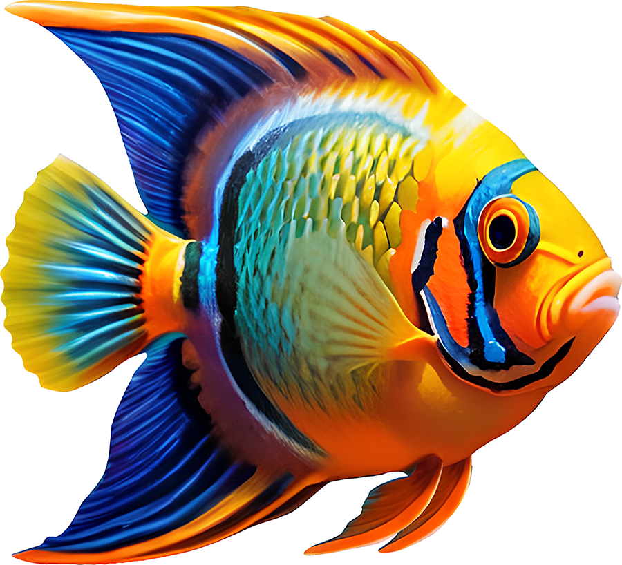 Radiant Angelfish Swimming Pool Mosaic | Mosaic Pool Tiles – Ceramic ...