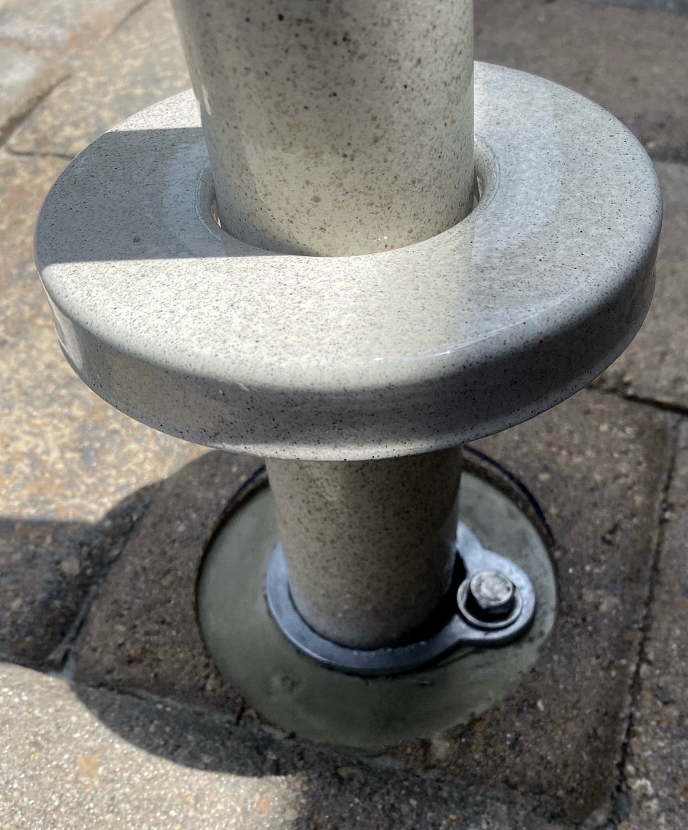 Swimming Pool Handrail Anchor - 2" x 4" – Ceramic Mosaic Art