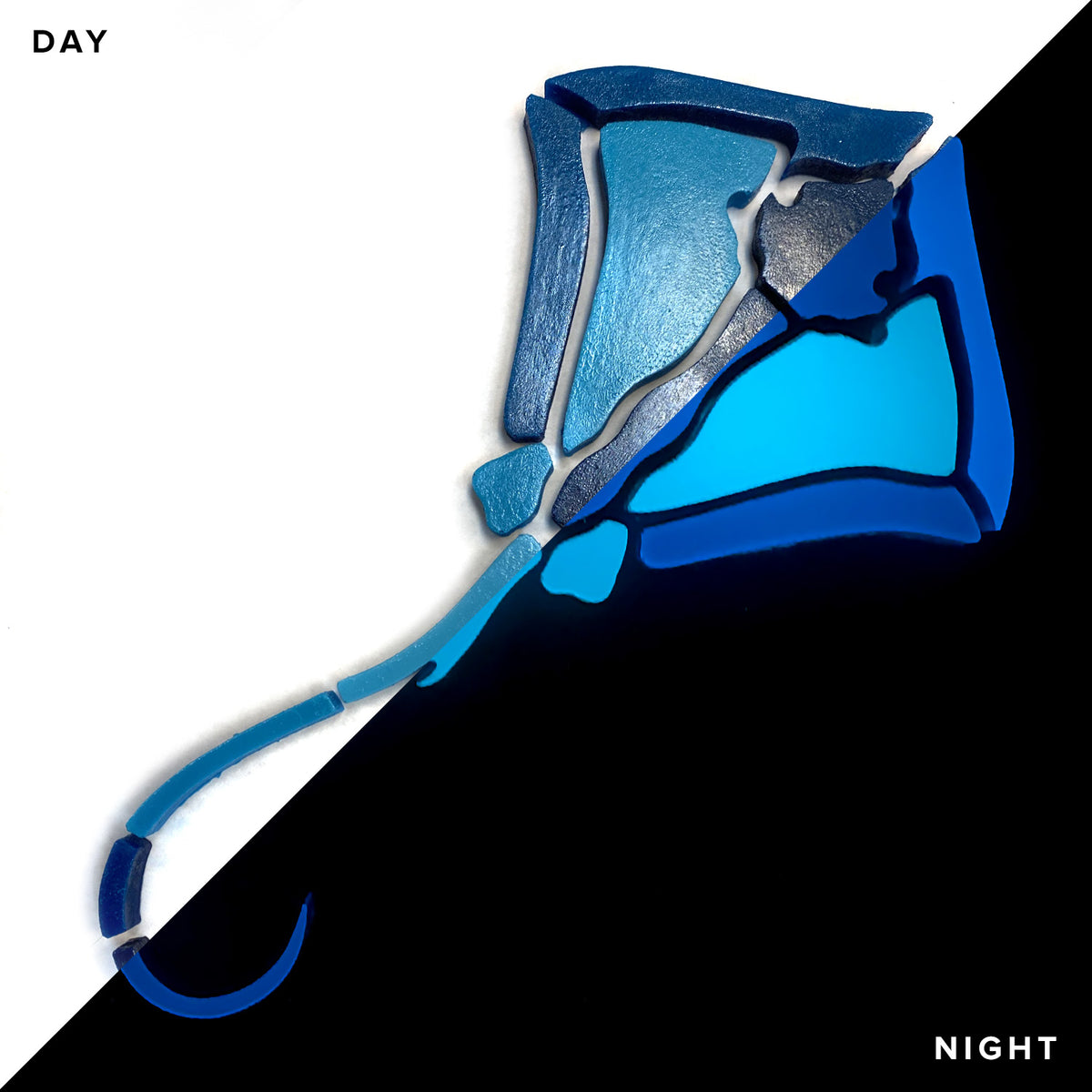 Stingray Glow in the Dark Swimming Pool Mosaics - 6" x 12" – Ceramic ...