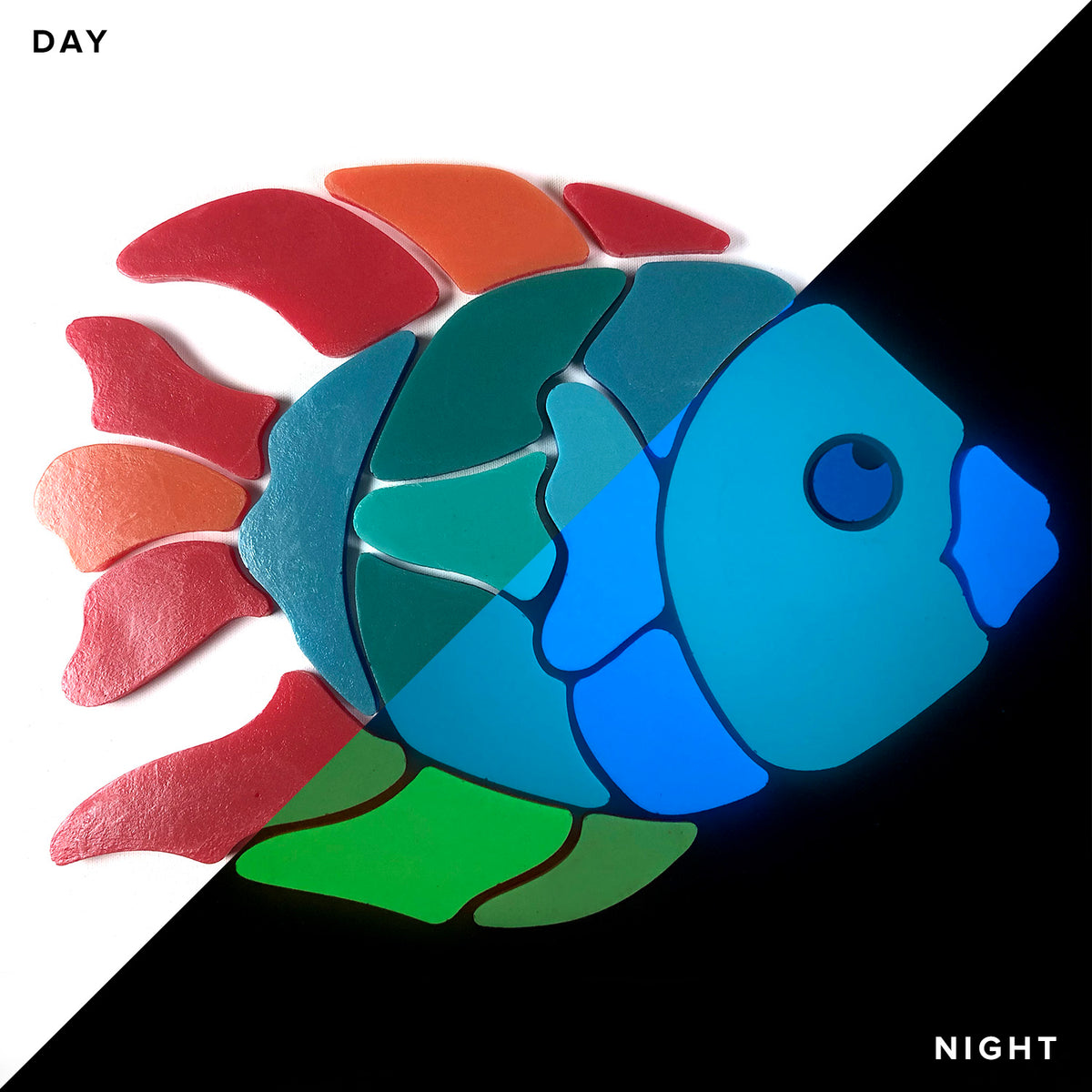 Angelfish Glow Mosaics - Three Sizes | Swimming Pool Mosaic – Ceramic ...