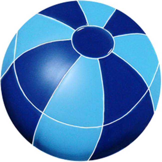 Beach Ball Swimming Pool Mosaic - Blue | Dolphin Pool Mosaics – Ceramic ...