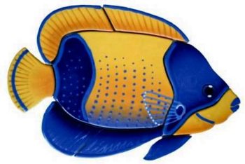 Majestic Angelfish Swimming Pool Mosaic | Mosaic Pool Tiles – Ceramic ...